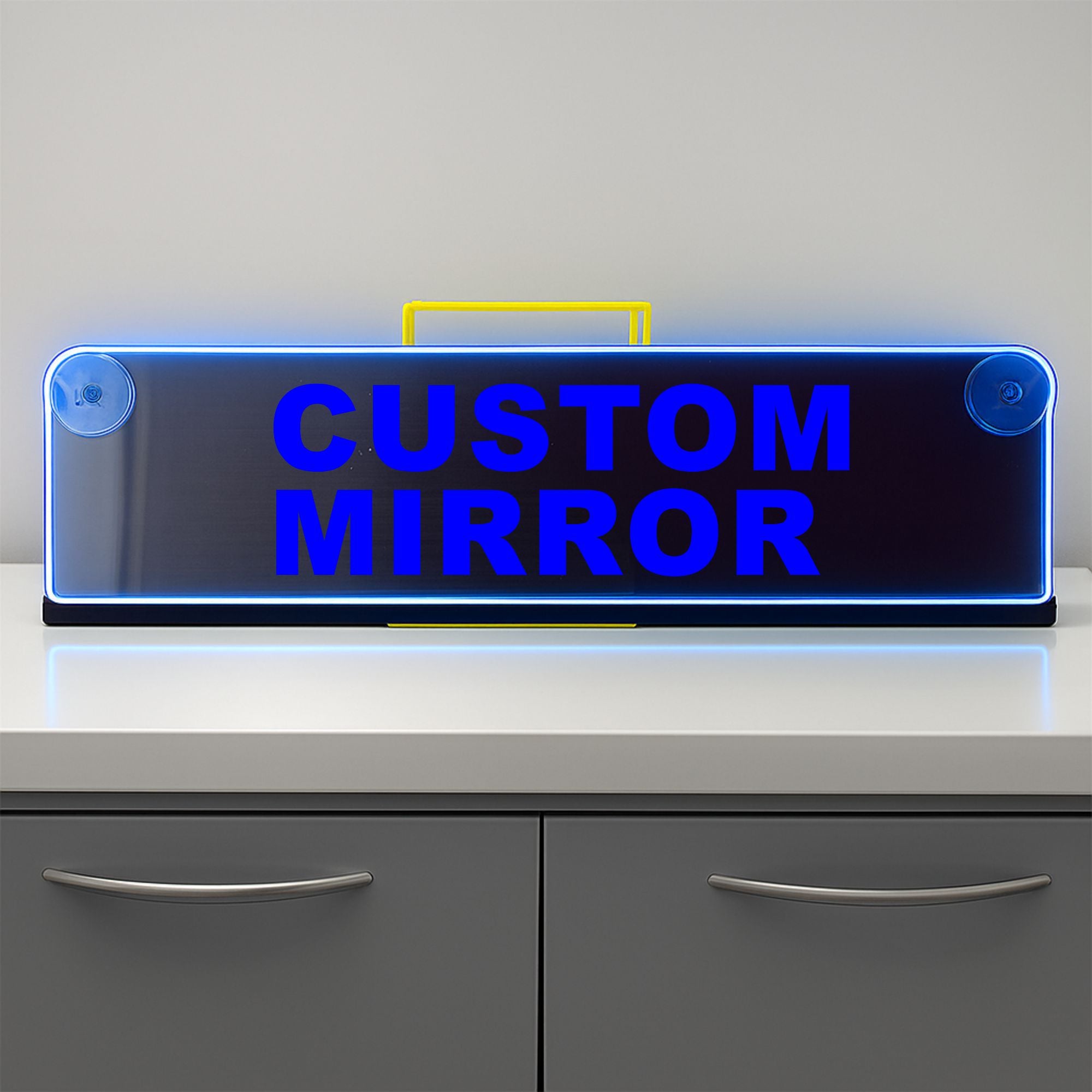 Custom Window LED Mirror Light – Customisable RGB Display – Phoenix Lights